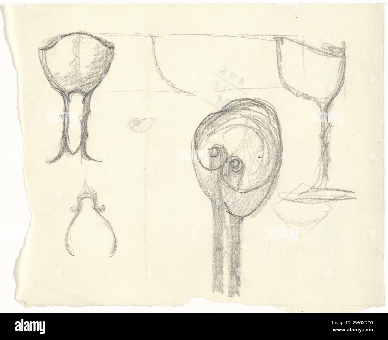 Design for a misconduct (?), Mathieu Lauweriks, 1874 - 1932 drawing ...