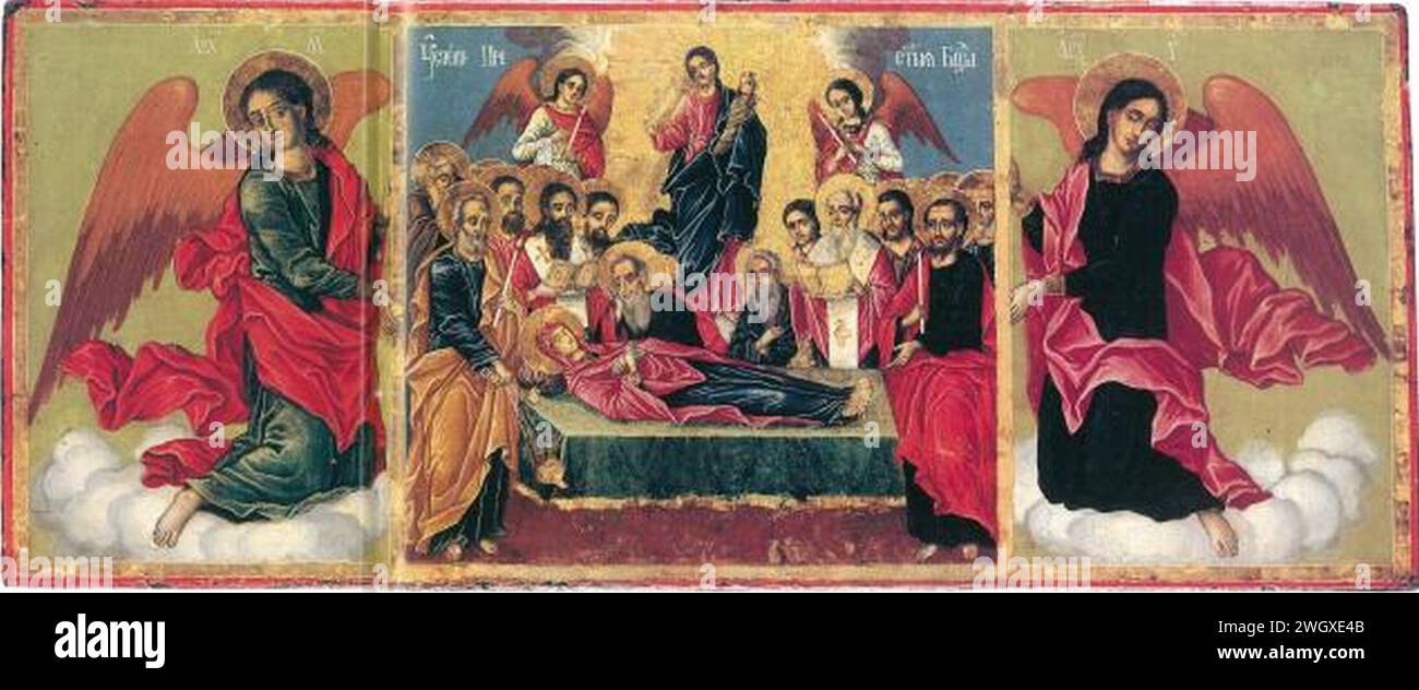 Assumption of Mary Icon by Toma Vishanov Stock Photo - Alamy