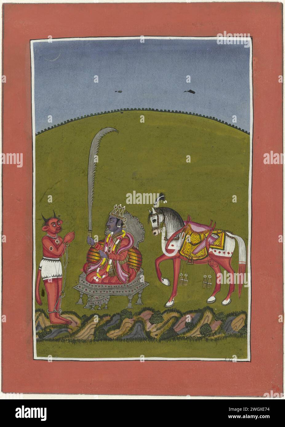 Kalki (the future incarnation of Vishnu), Anonymous, 1825 - 1875 Indian ...