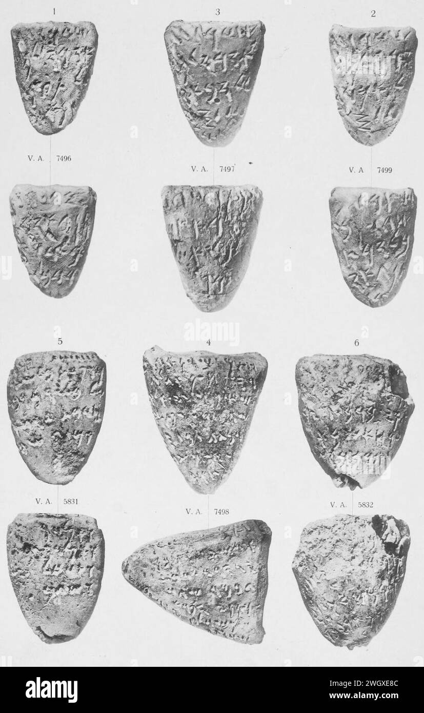 Assur Phoenician tablets Stock Photo - Alamy