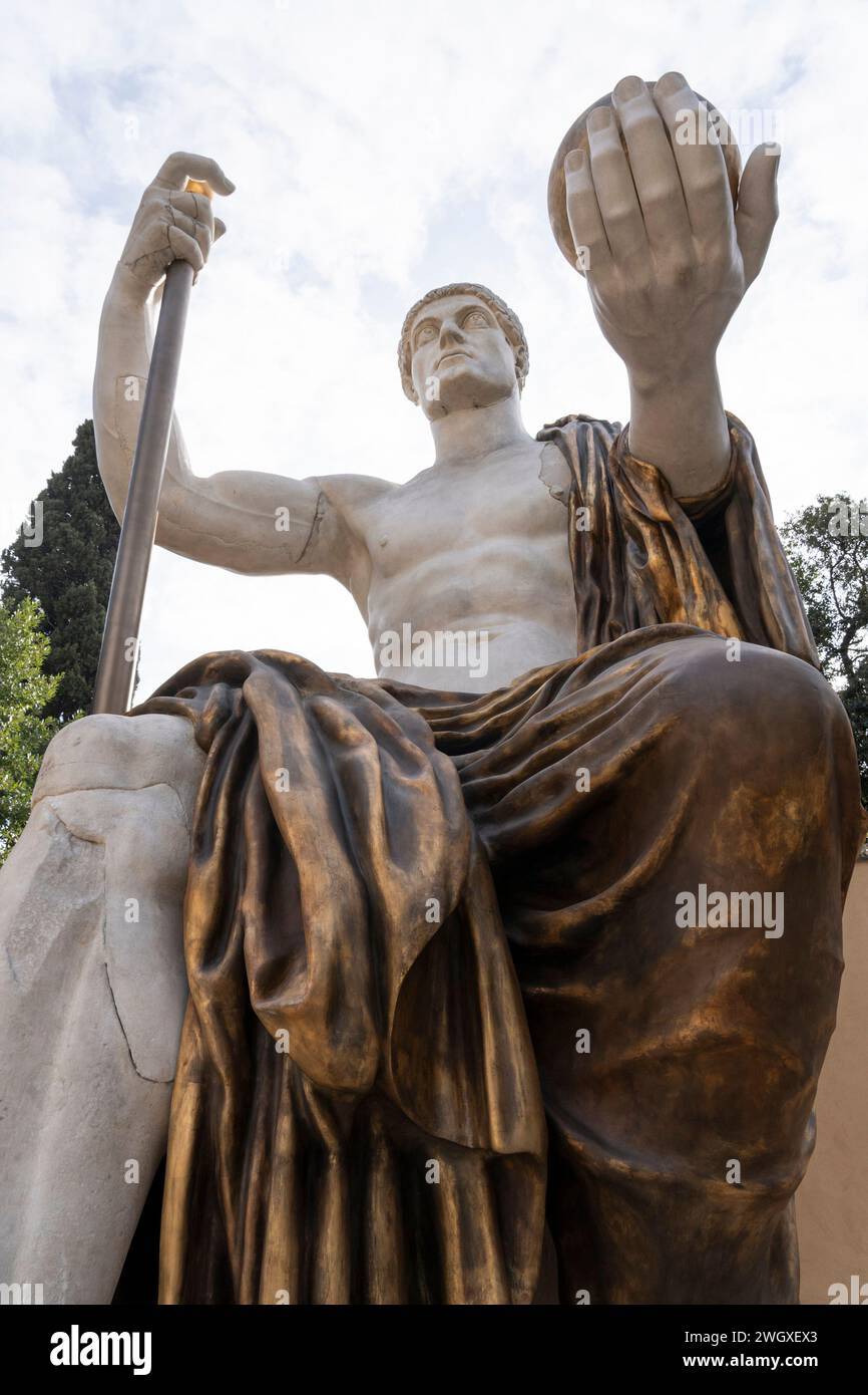 Rome, Italy. 6th Feb, 2024. Detail of replica of the statue Roman ...