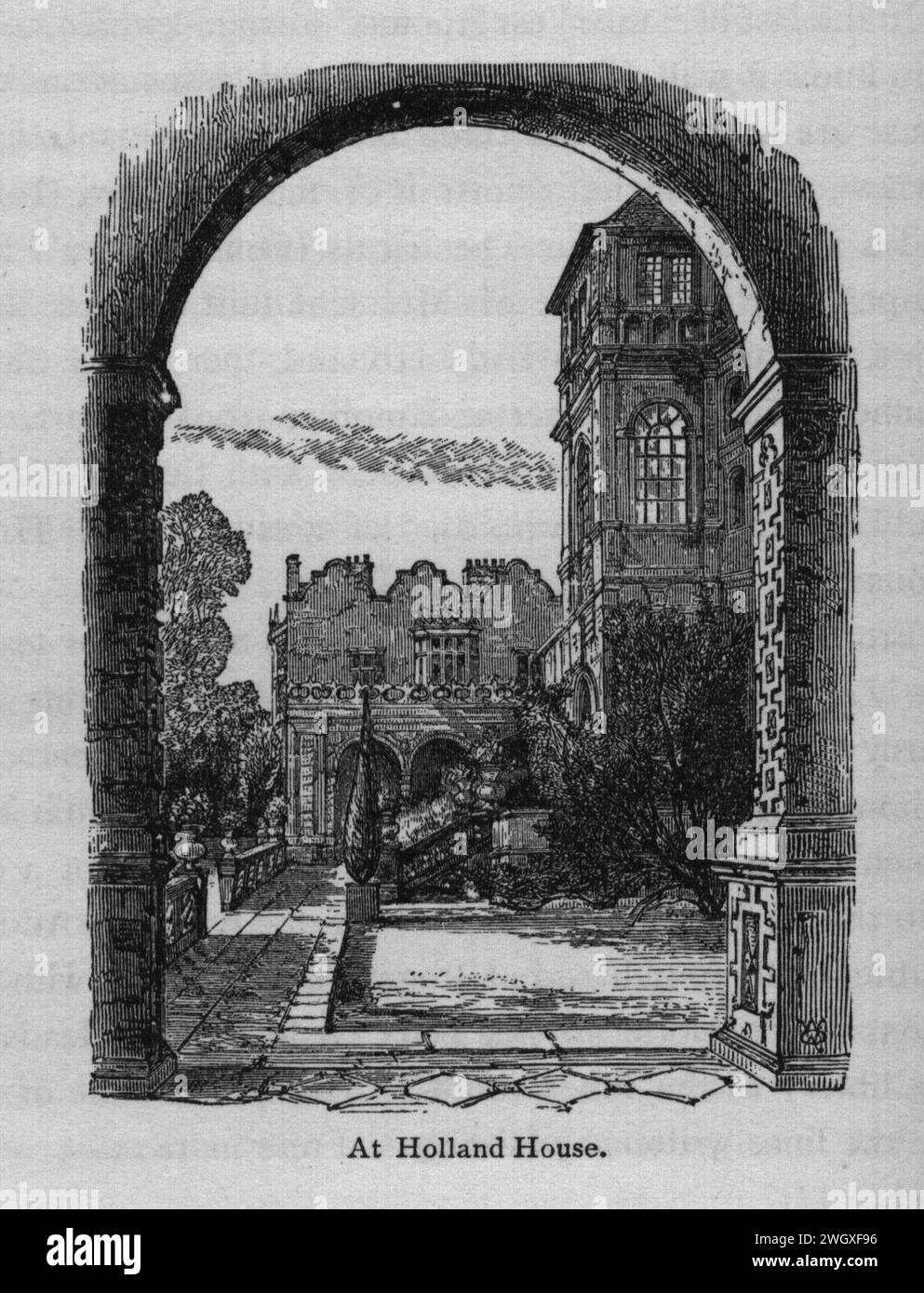 At Holland House - Walks in London, Augustus Hare, 1878 Stock Photo - Alamy