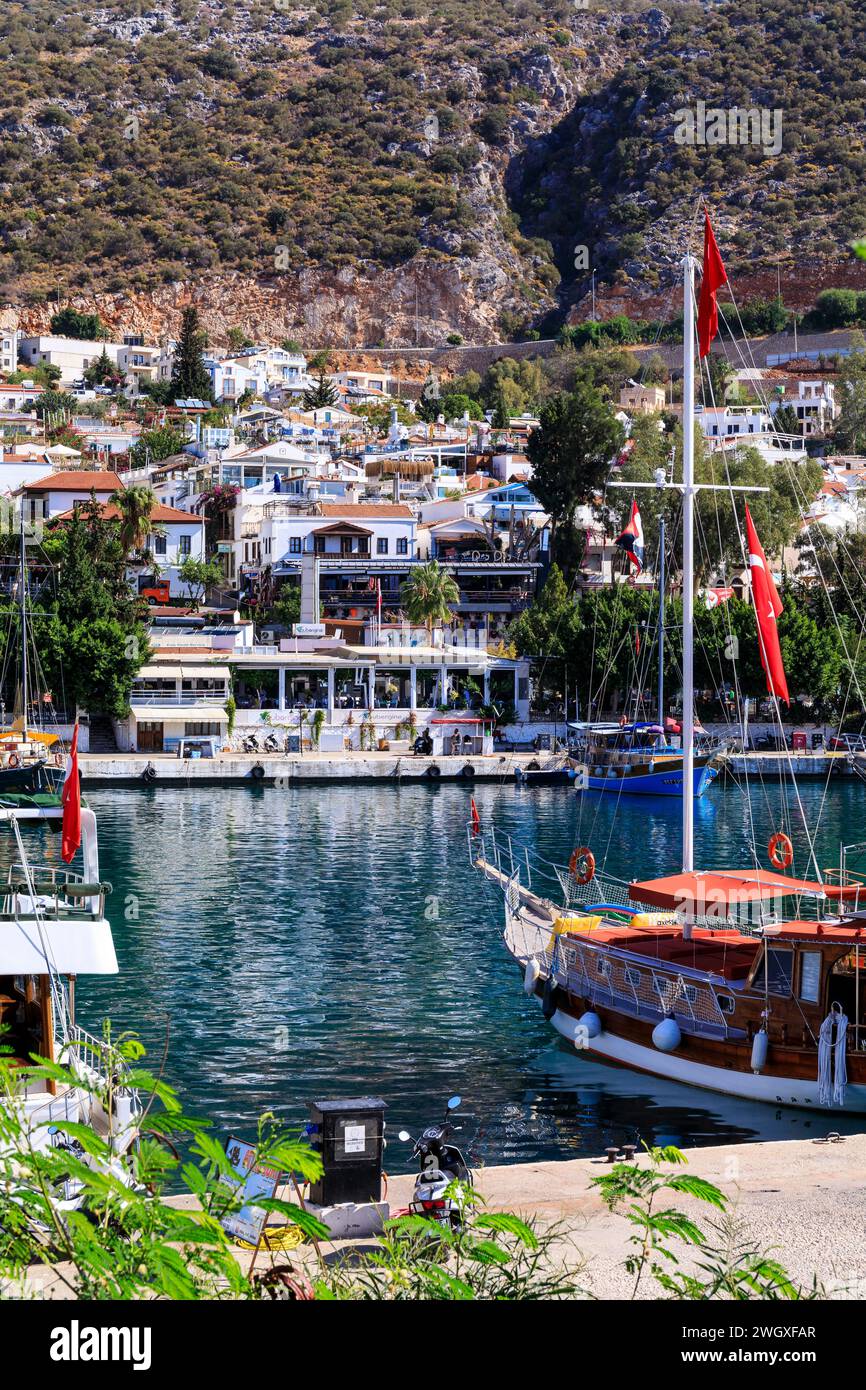 Kalkan Harbour, Turkey Stock Photo - Alamy