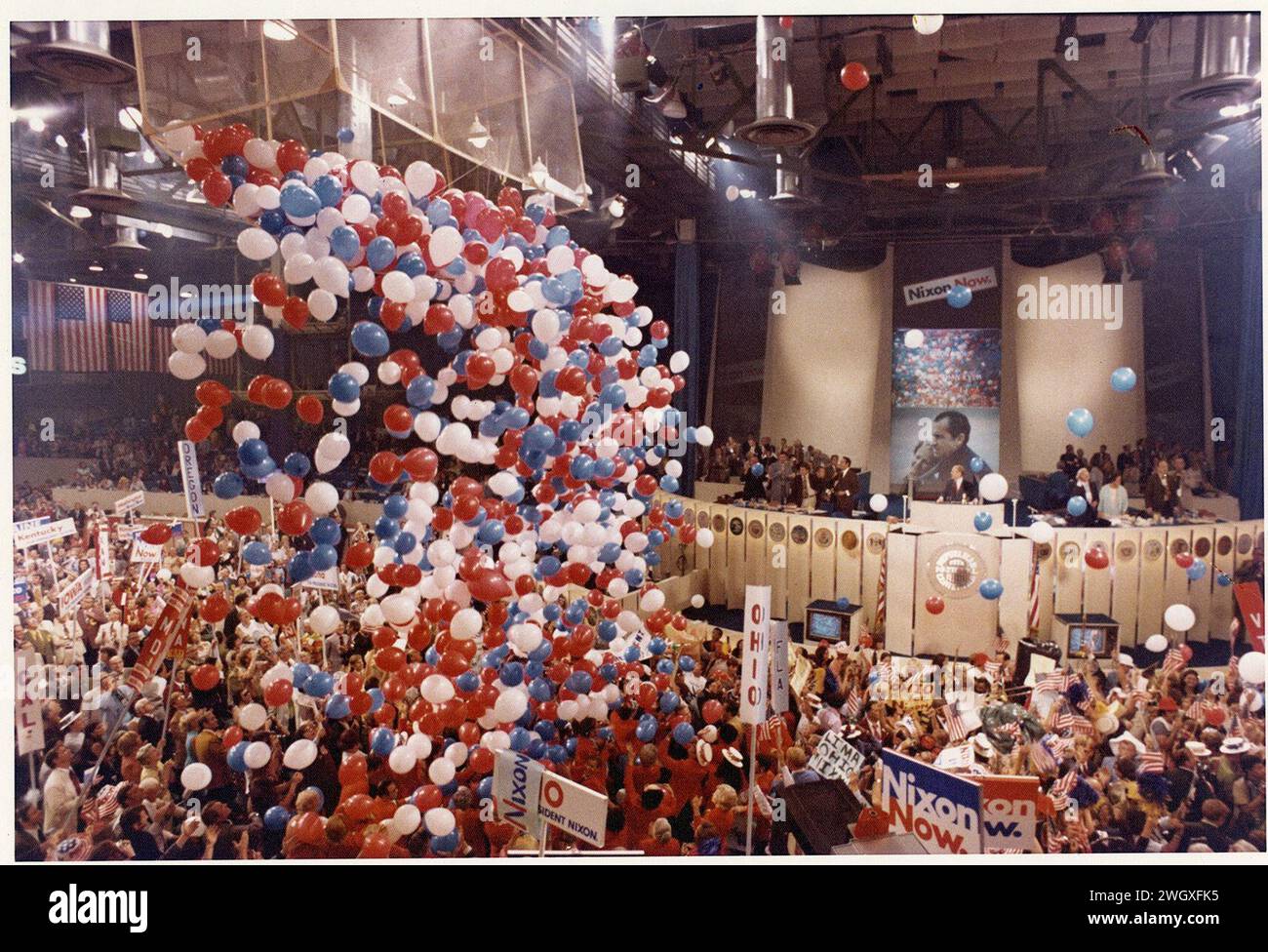 At the Republican National Convention in Miami Beach, Florida, Balloons ...
