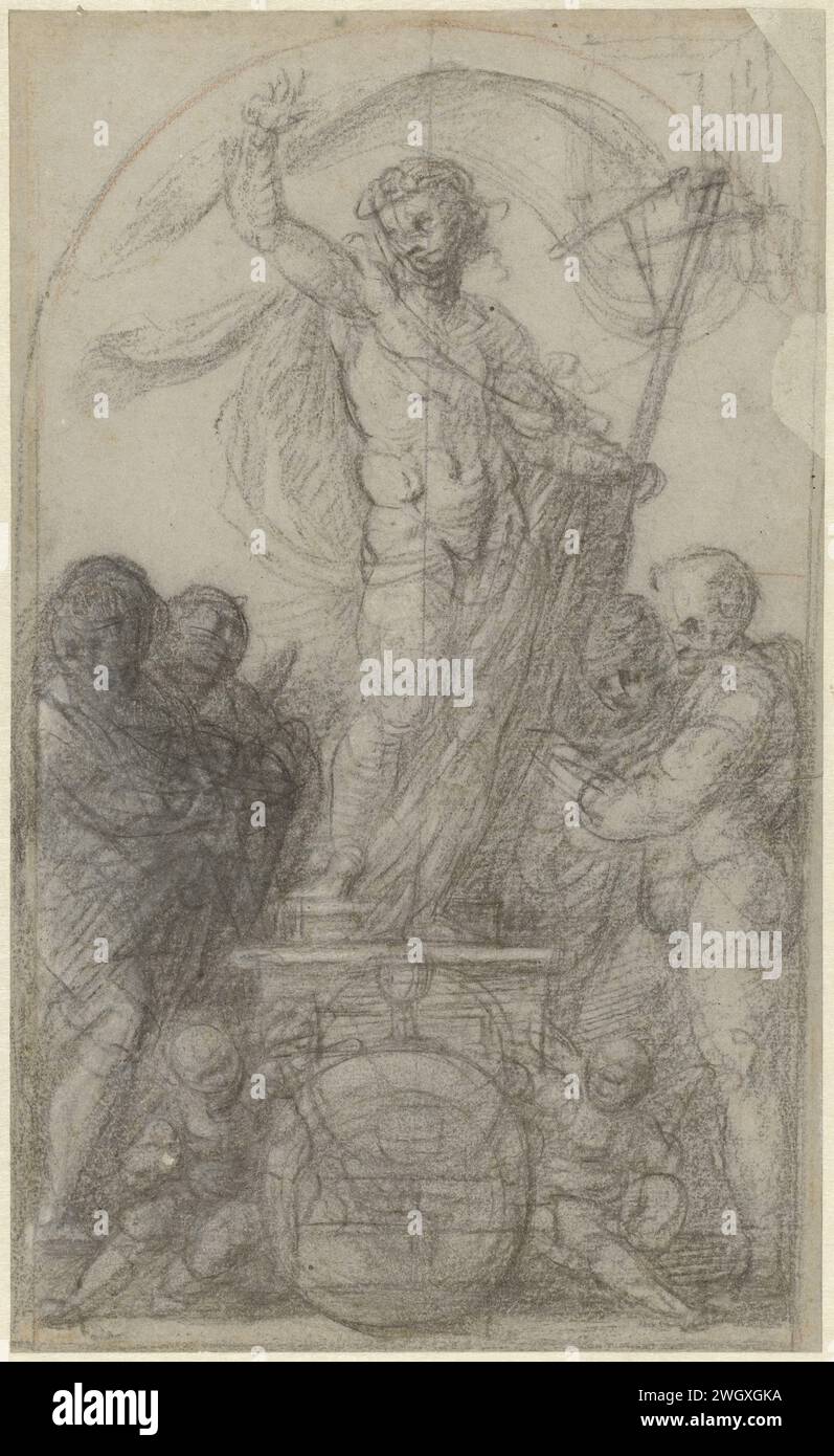 Christ als Savior, Bartolomeo (Fra), 1516 - 1517 drawing prepared paper. chalk Stock Photo - Alamy