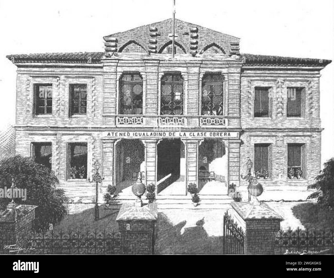 Ateneu Igualadí - 1893 Stock Photo - Alamy