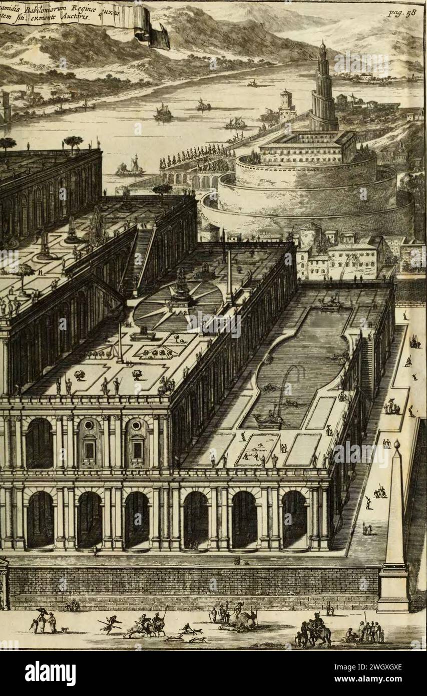 Turris babel 1679 athanasius kircher hi-res stock photography and ...