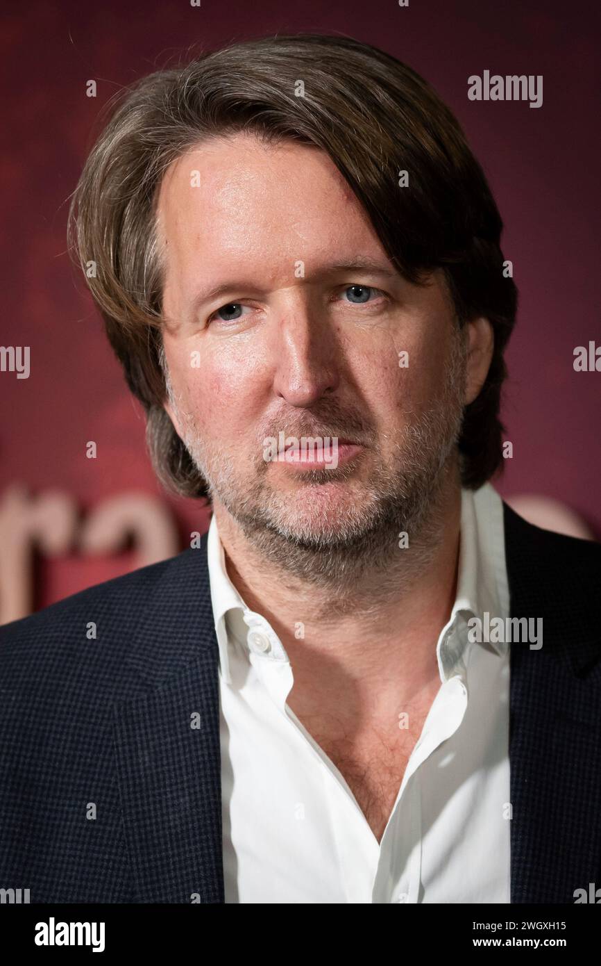 Tom Hooper talks to press upon arrival for a special VIP remastered ...