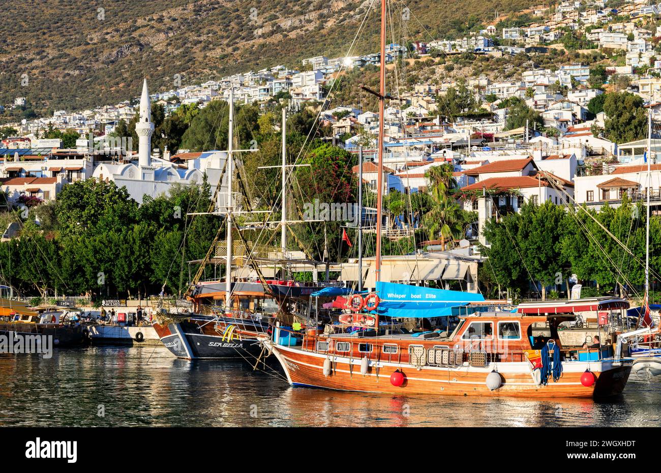 Kalkan Harbour, Turkey Stock Photo - Alamy
