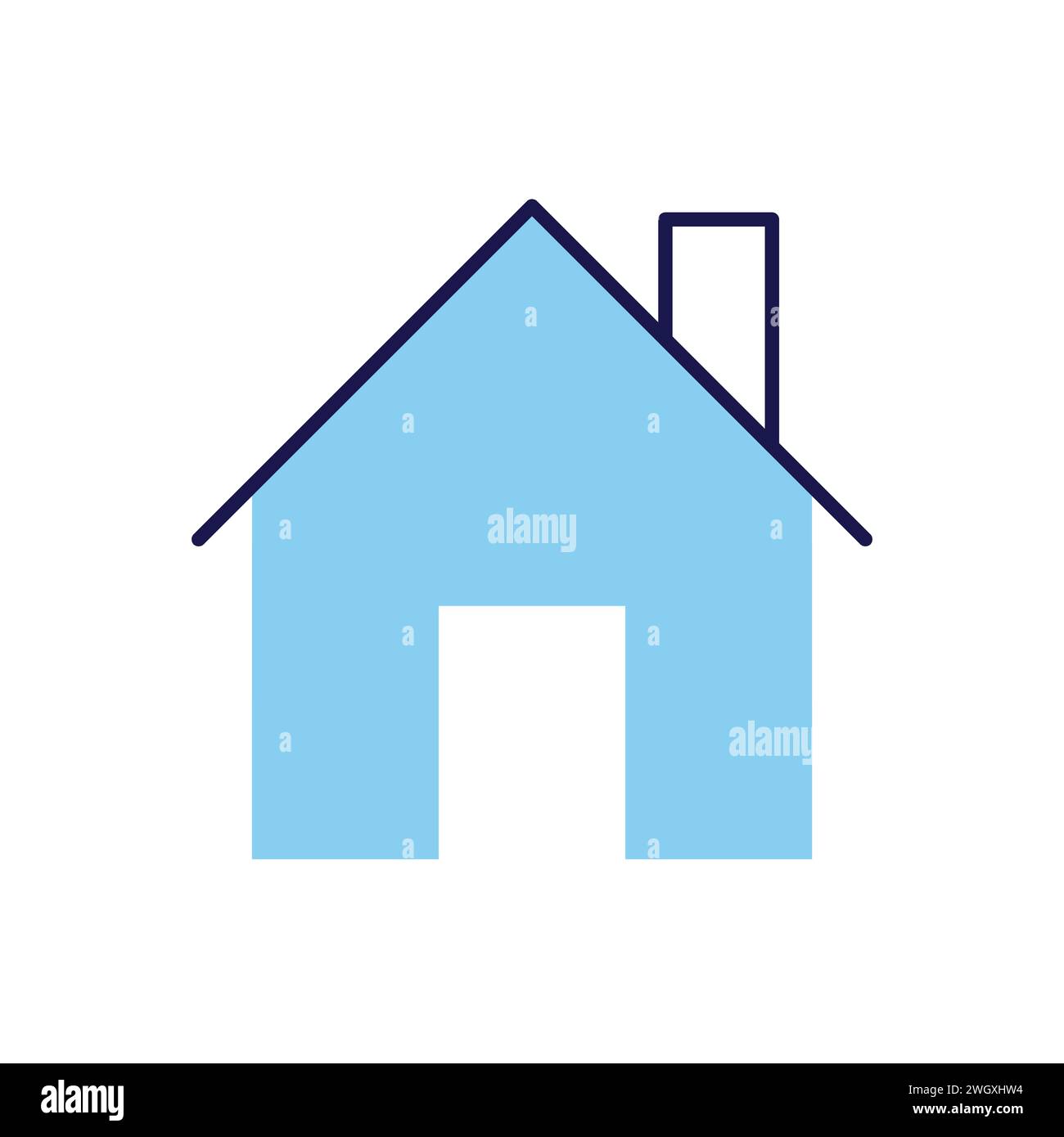Home related vector icon. Isolated on white background. Vector ...