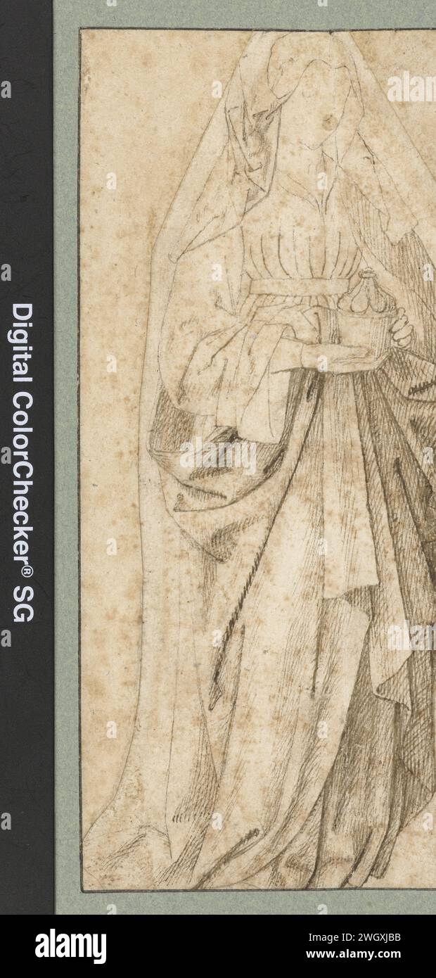Maria Magdalena, anonymous, after Hugo van der Goes, 1440 drawing paper ...
