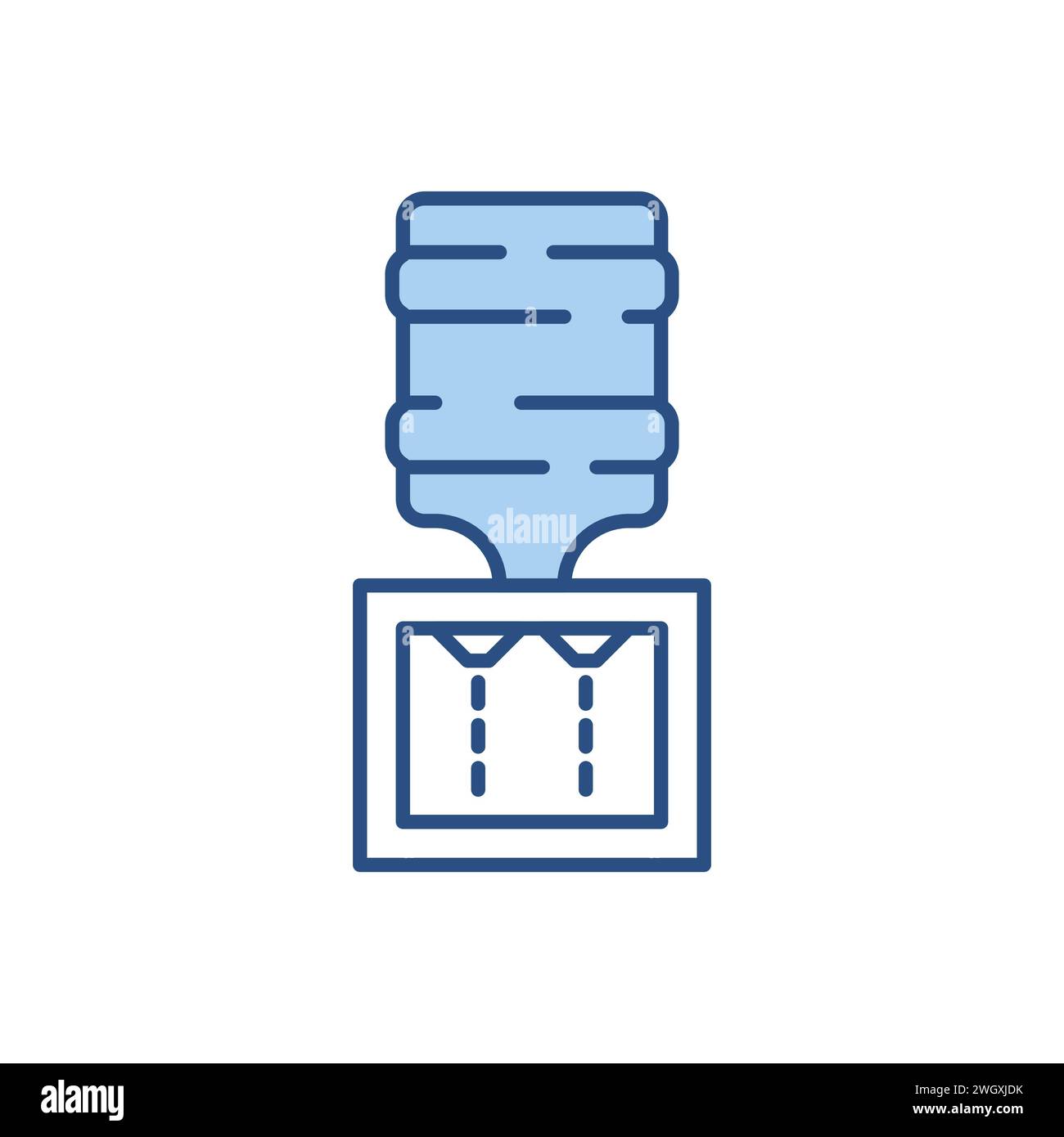 Water Cooler related vector icon. Isolated on white background. Vector ...