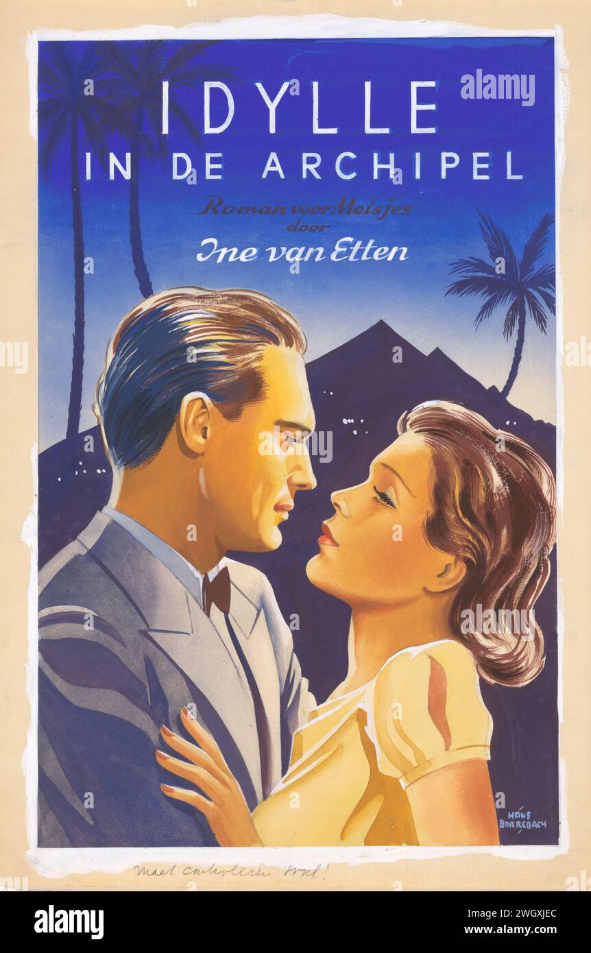 Band design for: Ine van Etten, idyll in the archipelago, c. 1940, in ...