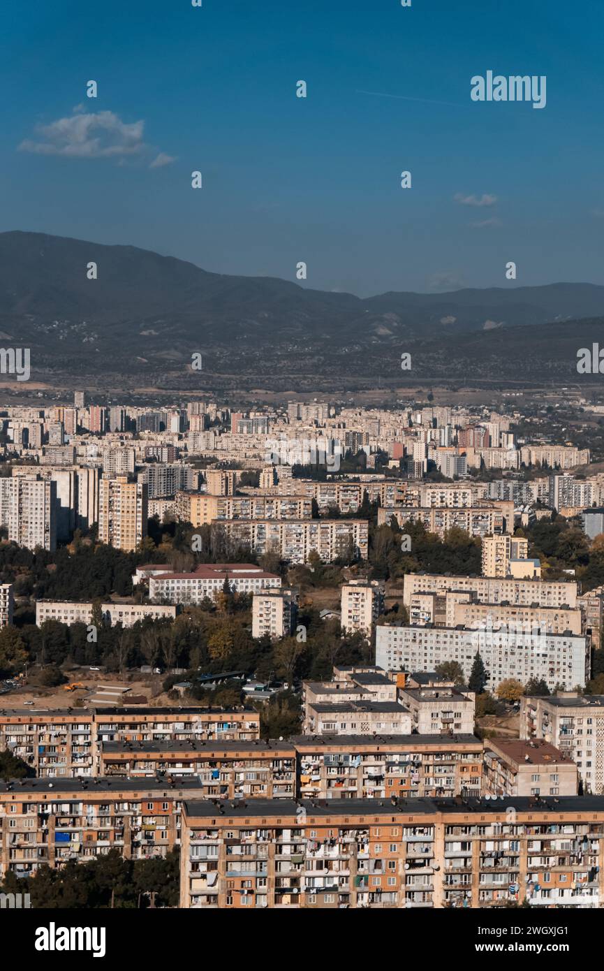 old soviet residential district Gldani, Tbilisi Georgia Stock Photo - Alamy