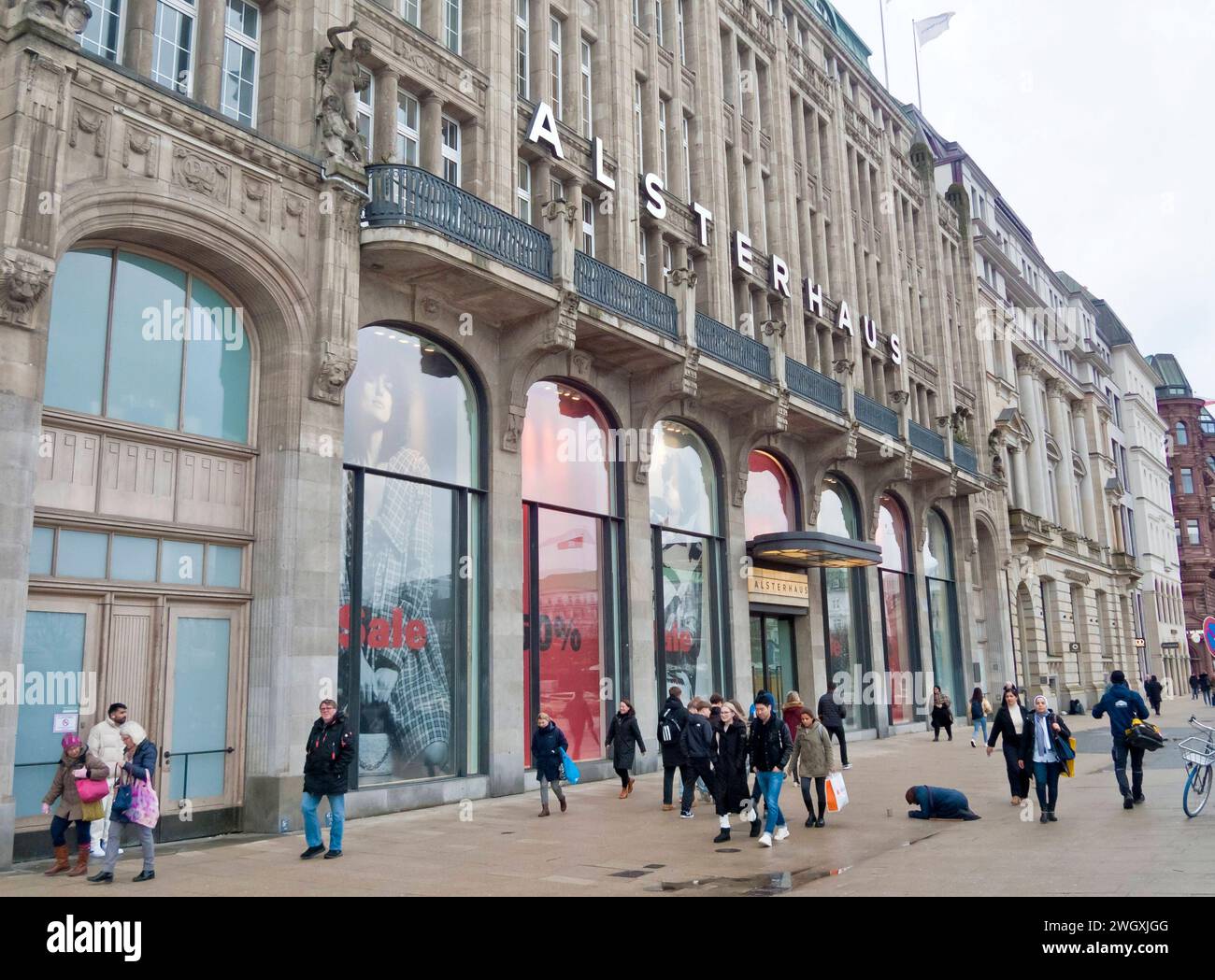 Germany hamburg department store alsterhaus hi-res stock photography ...