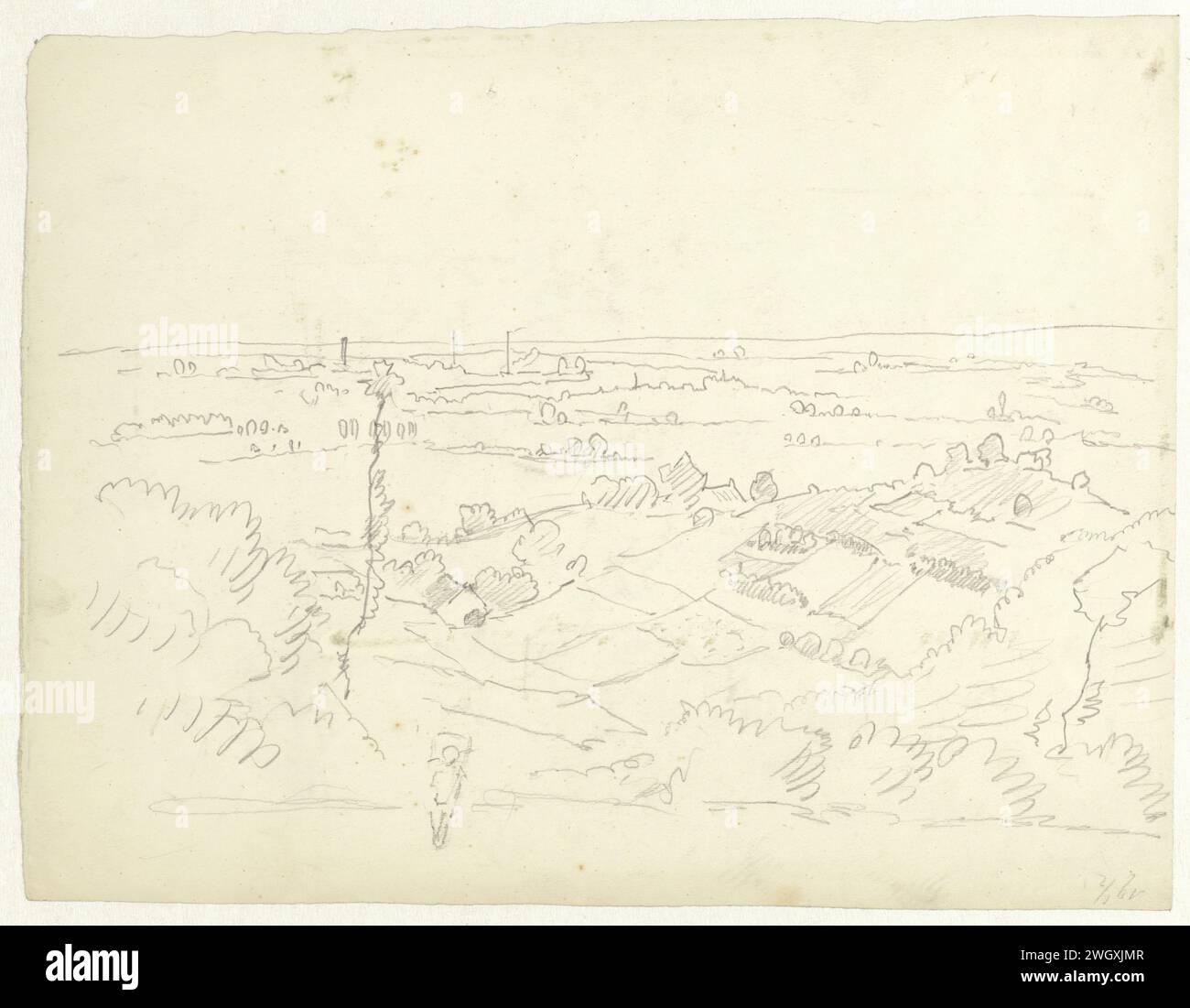 Panorama, Adolf le Comte, 1860 - 1921 drawing paper. chalk Stock Photo ...