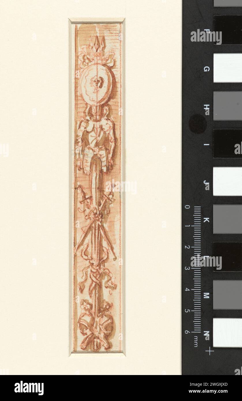 Panel filling with shield, harness, swords and helmets, Etienne de ...
