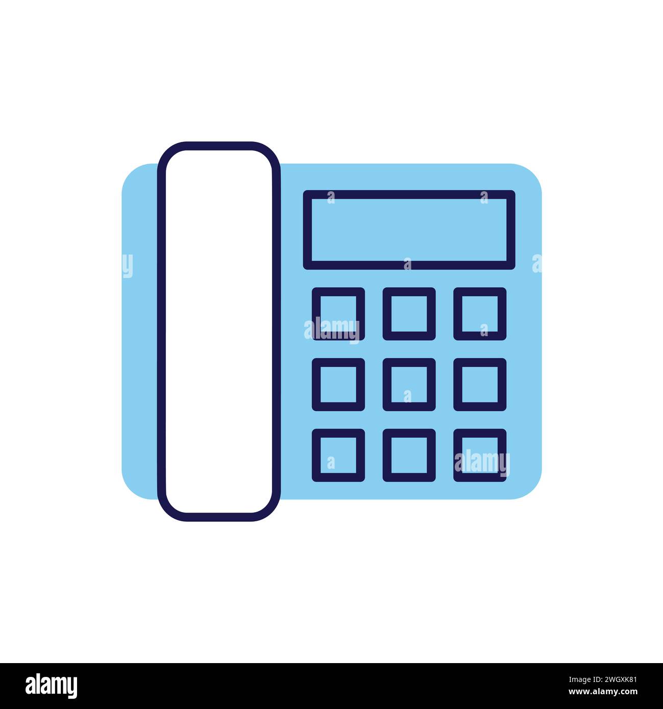 Office Phone related vector icon. Isolated on white background. Vector ...