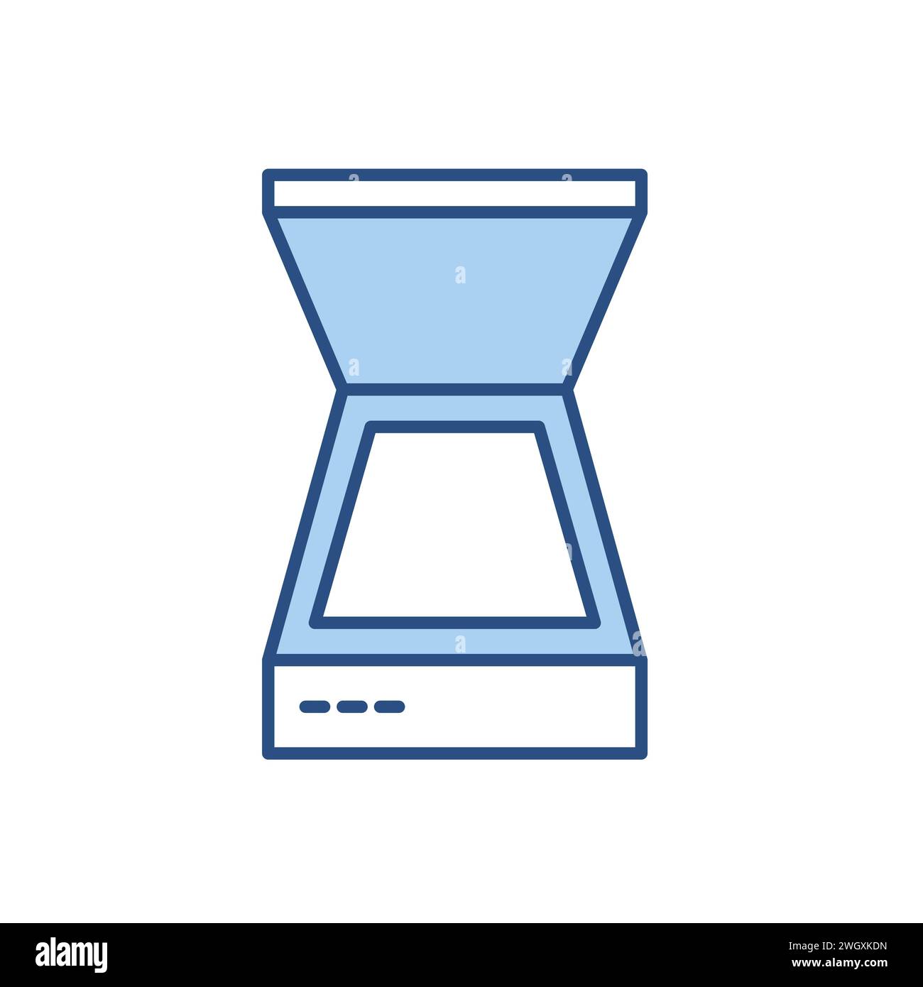 Scanner related vector icon. Isolated on white background. Vector ...