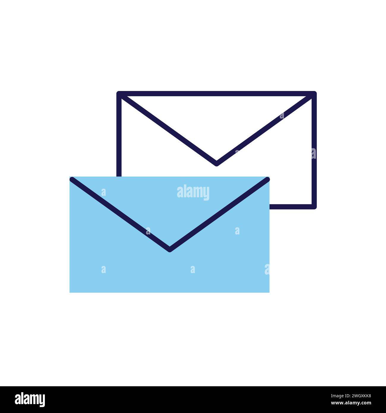 Mail related vector icon. Isolated on white background. Vector ...