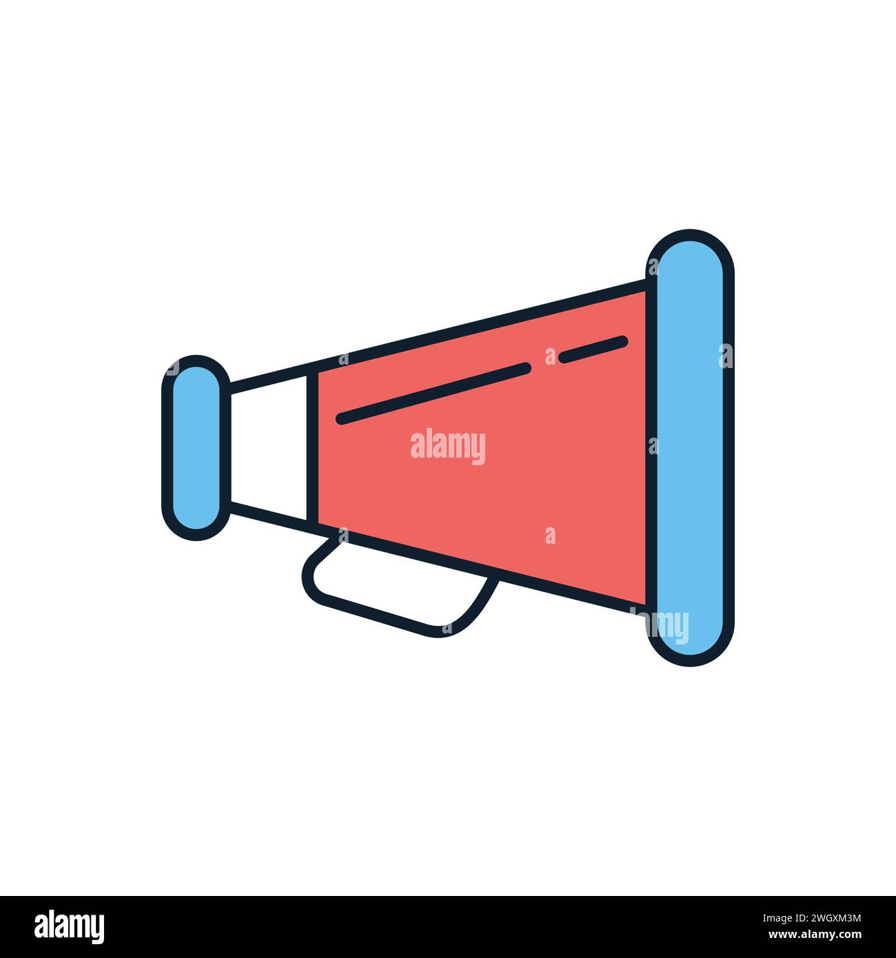 Loud Speaker related vector icon. Isolated on white background. Vector ...