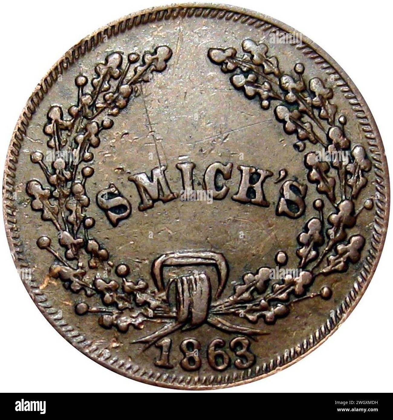 Atlantic City, New Jersey - Civil War Token Neptune House Smick's (1863 ...