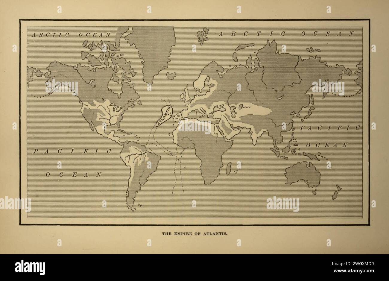 Map of atlantis hi-res stock photography and images - Alamy