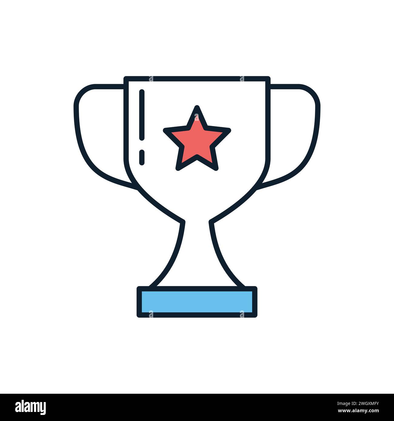 Winner Cup related vector icon. Isolated on white background. Vector ...