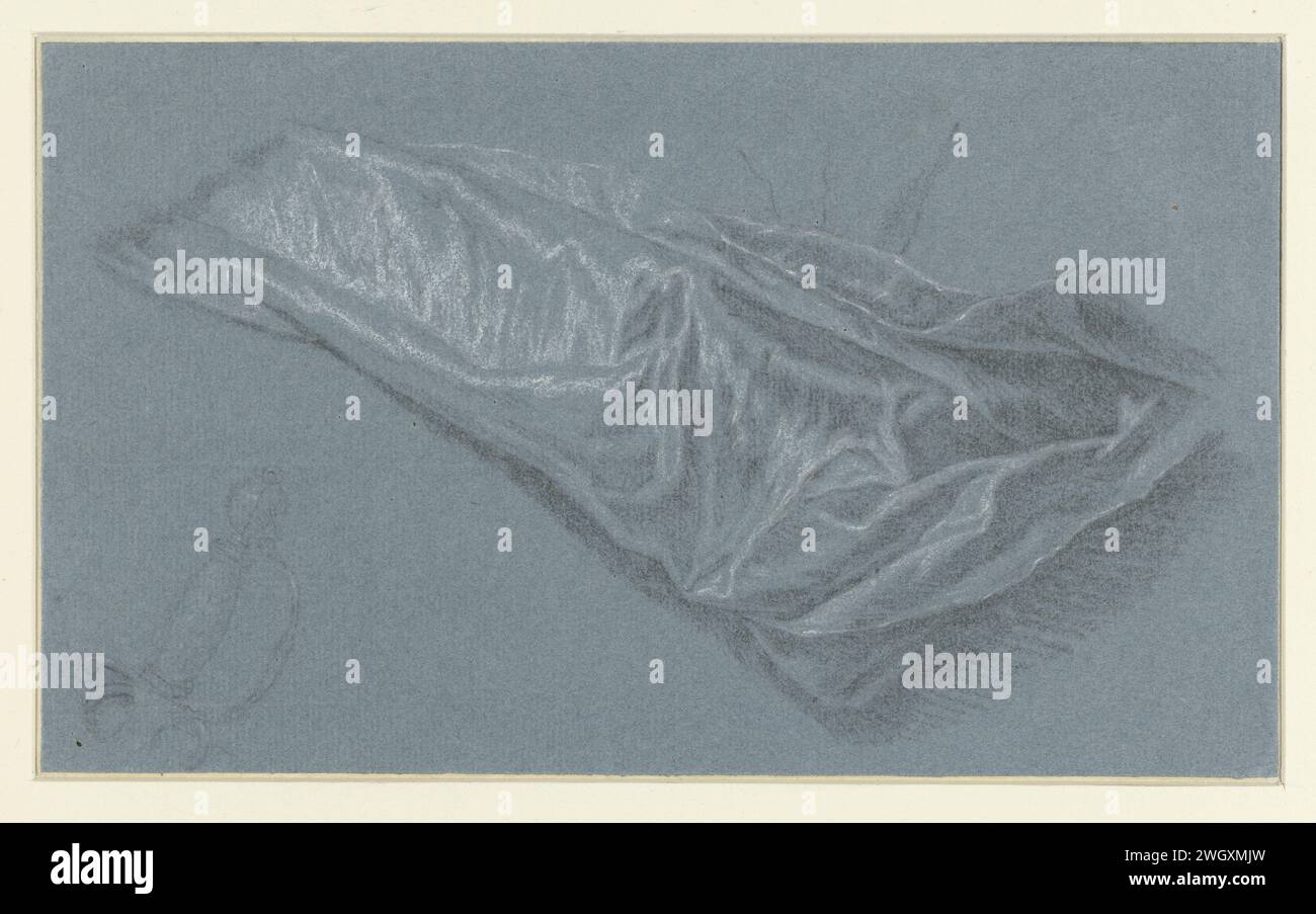 Draped fabric with the handle of a Degen, Anonymous, 1700 - 1800 ...