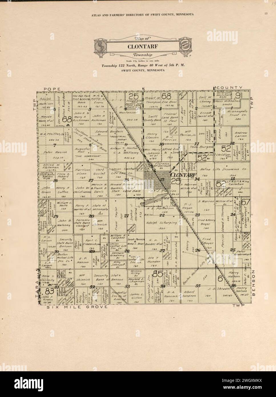 Atlas and farmers' directory of Swift County, Minnesota - containing ...