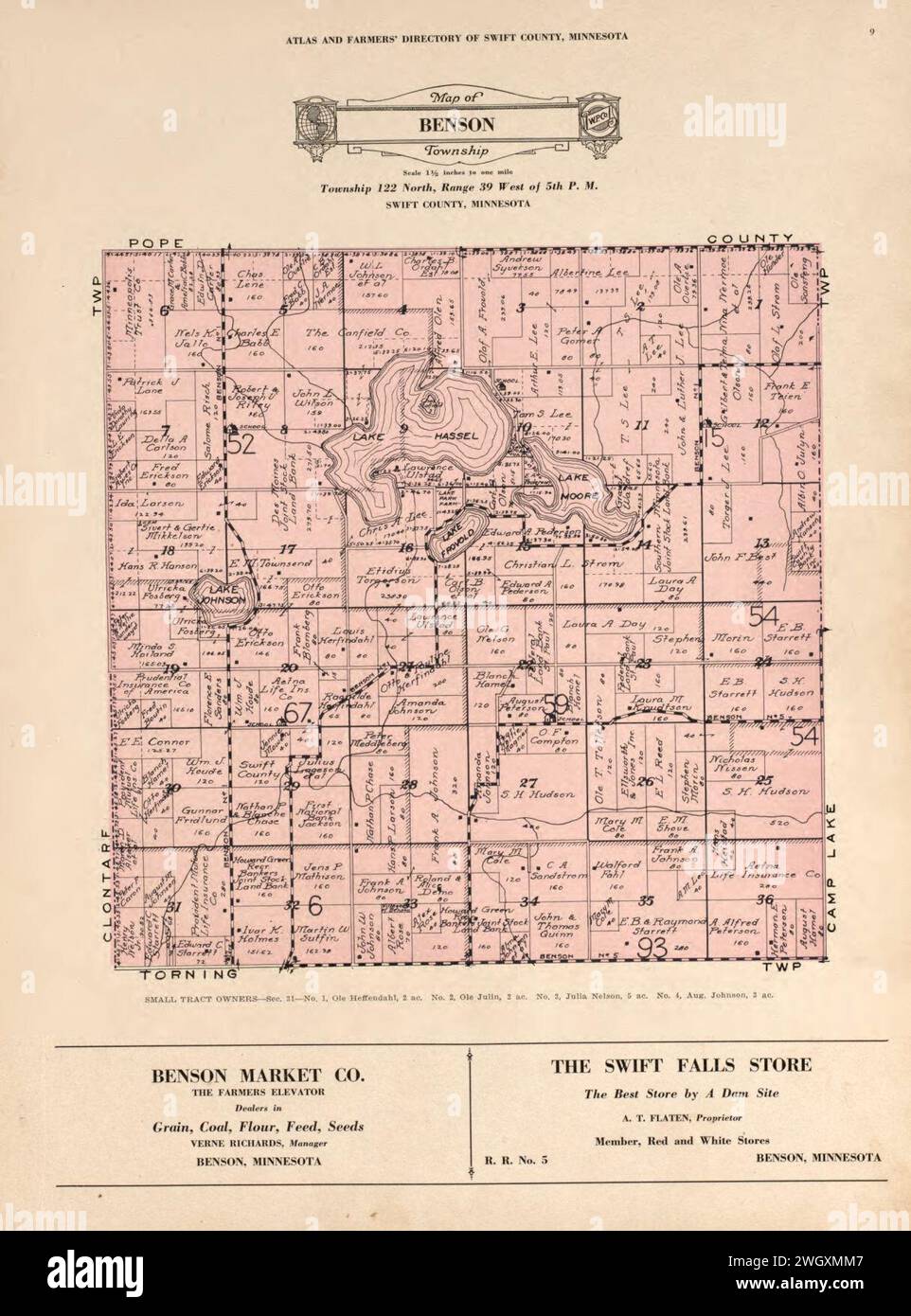 Atlas and farmers' directory of Swift County, Minnesota - containing ...