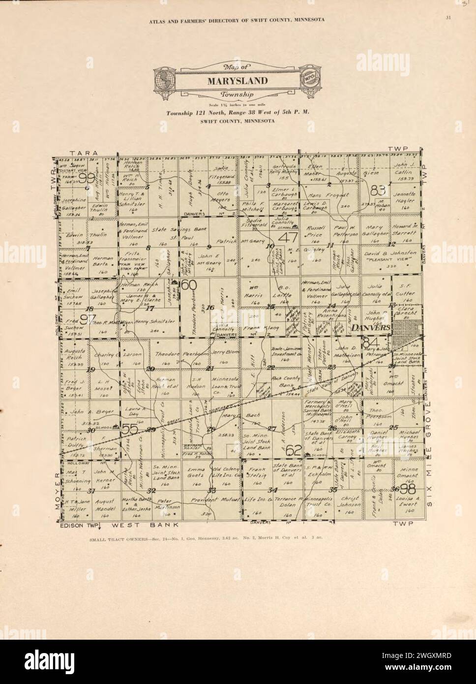 Atlas and farmers' directory of Swift County, Minnesota - containing ...