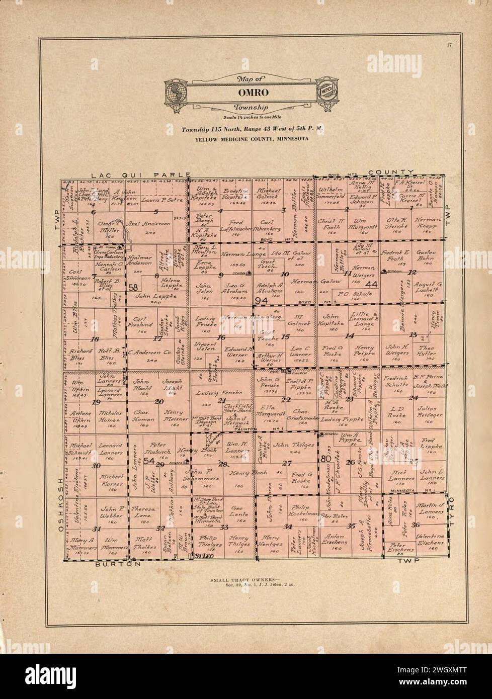 Atlas and farmers' directory of Yellow Medicine County, Minnesota ...