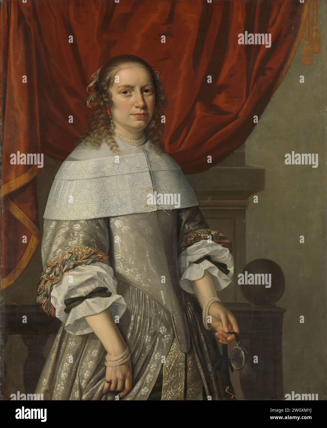 Portrait of a Woman, Hendrick Cornelisz van Vliet (attributed to), 1663 ...