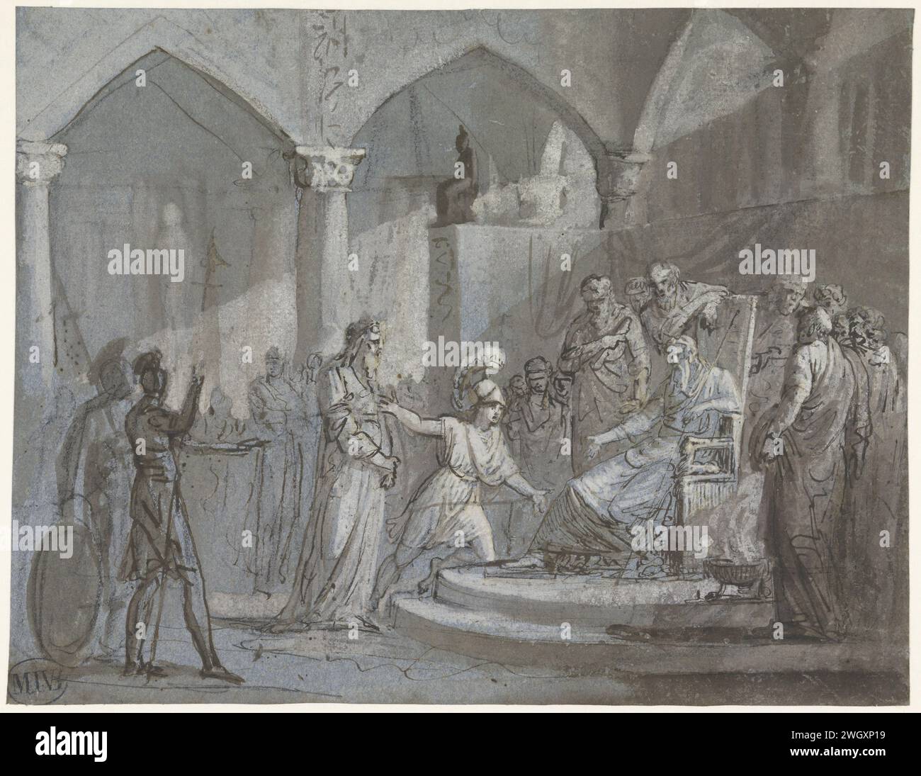 Telemachus and Mentor for King Sesostris, Mattheus Ignatius van Bree ...