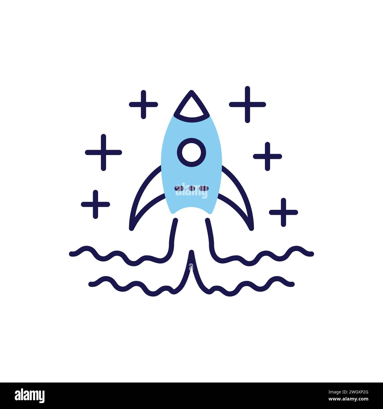Start Up related vector icon. Isolated on white background. Vector ...