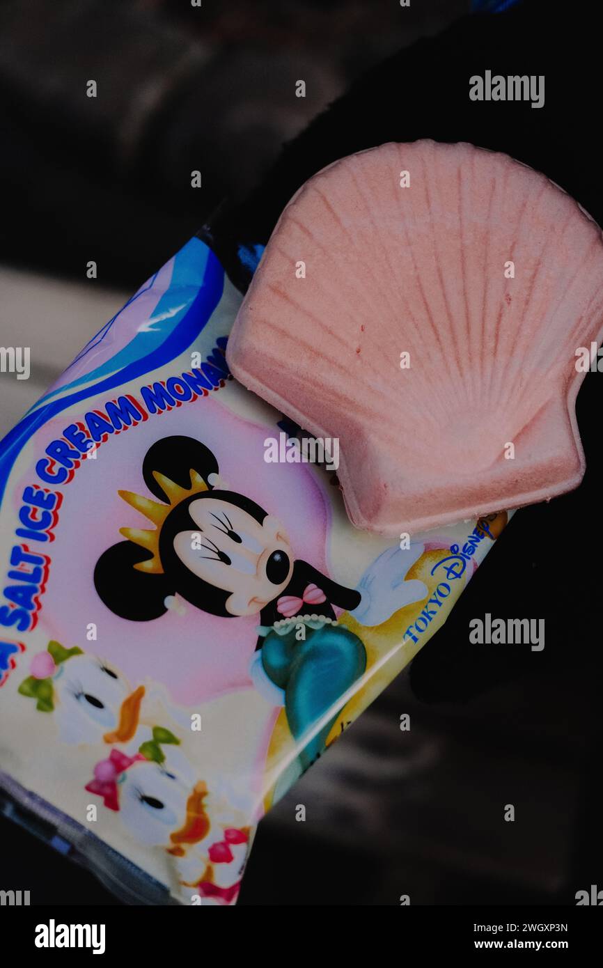 Sea shell ice cream, Disneysea, Tokyo, Japan Stock Photo - Alamy