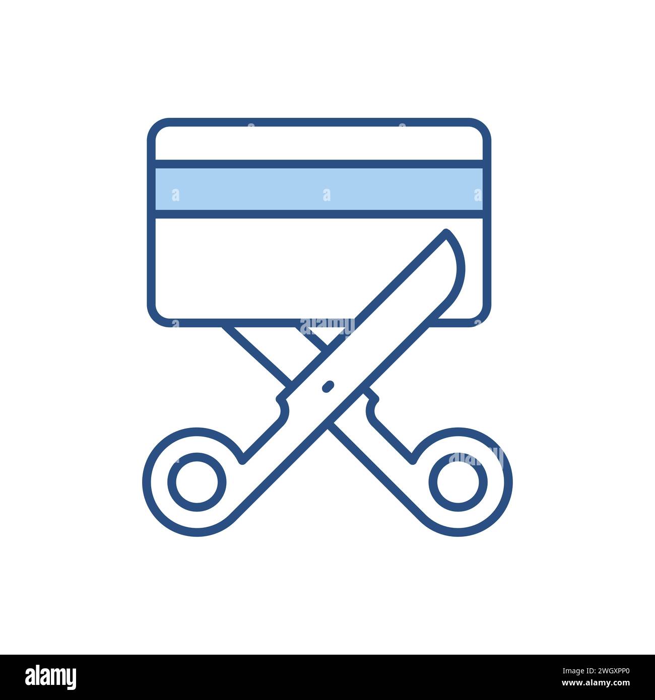 Expired Credit Card related vector icon. Isolated on white background ...