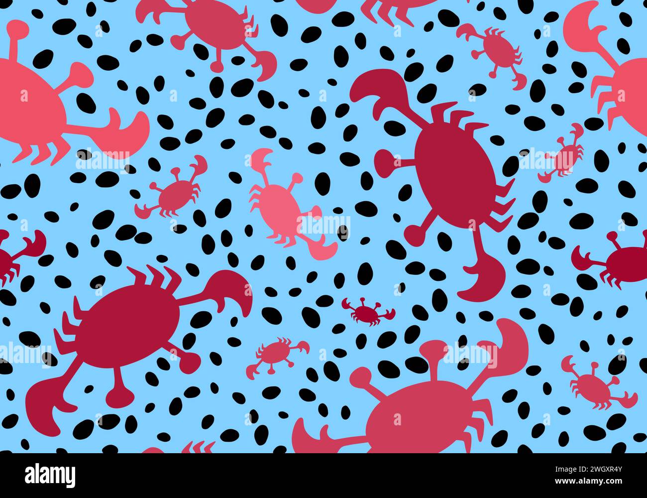 Seamless animals seamless crabs pattern for wrapping paper and fabrics ...