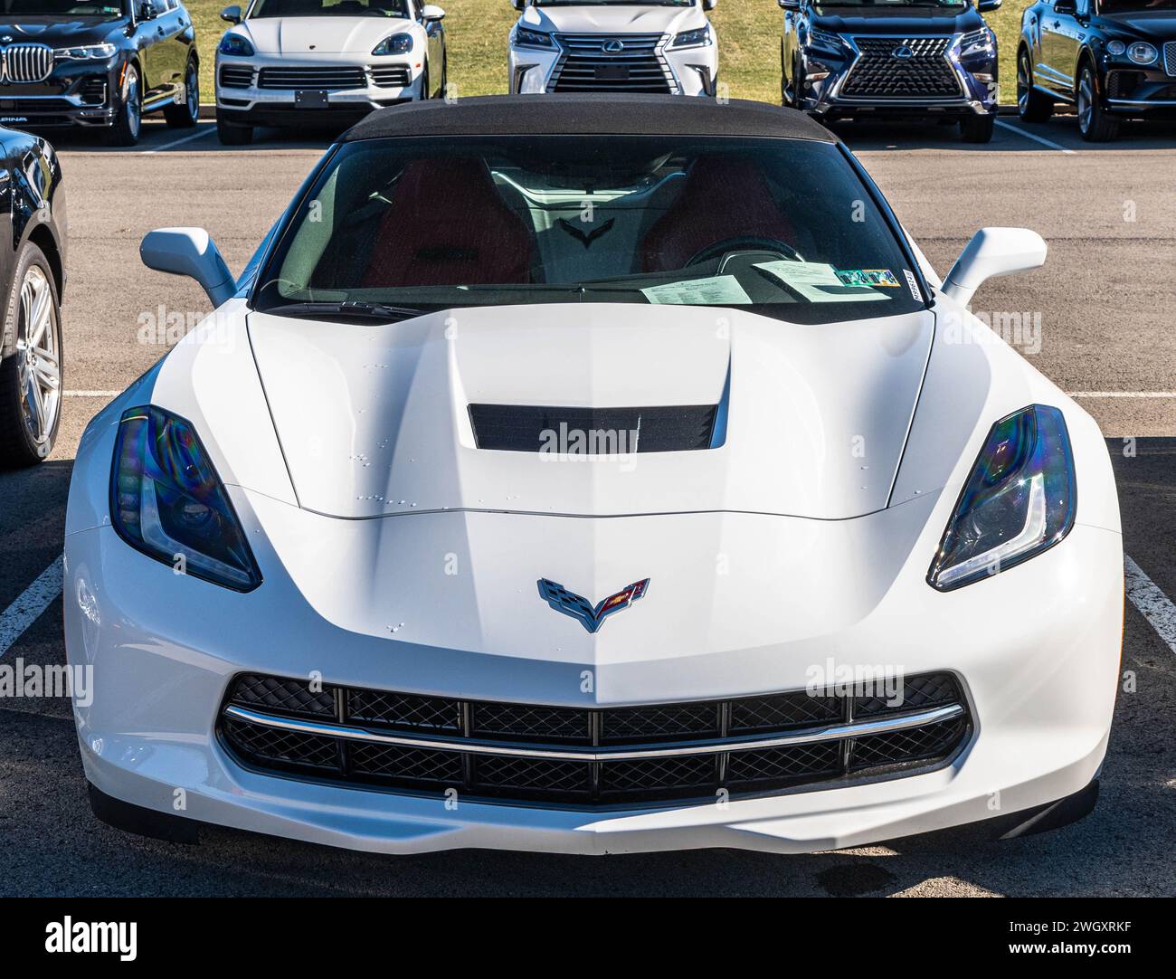 A used 2018 Chevrolet Corvette Z51 1LT convertible for sale at a ...