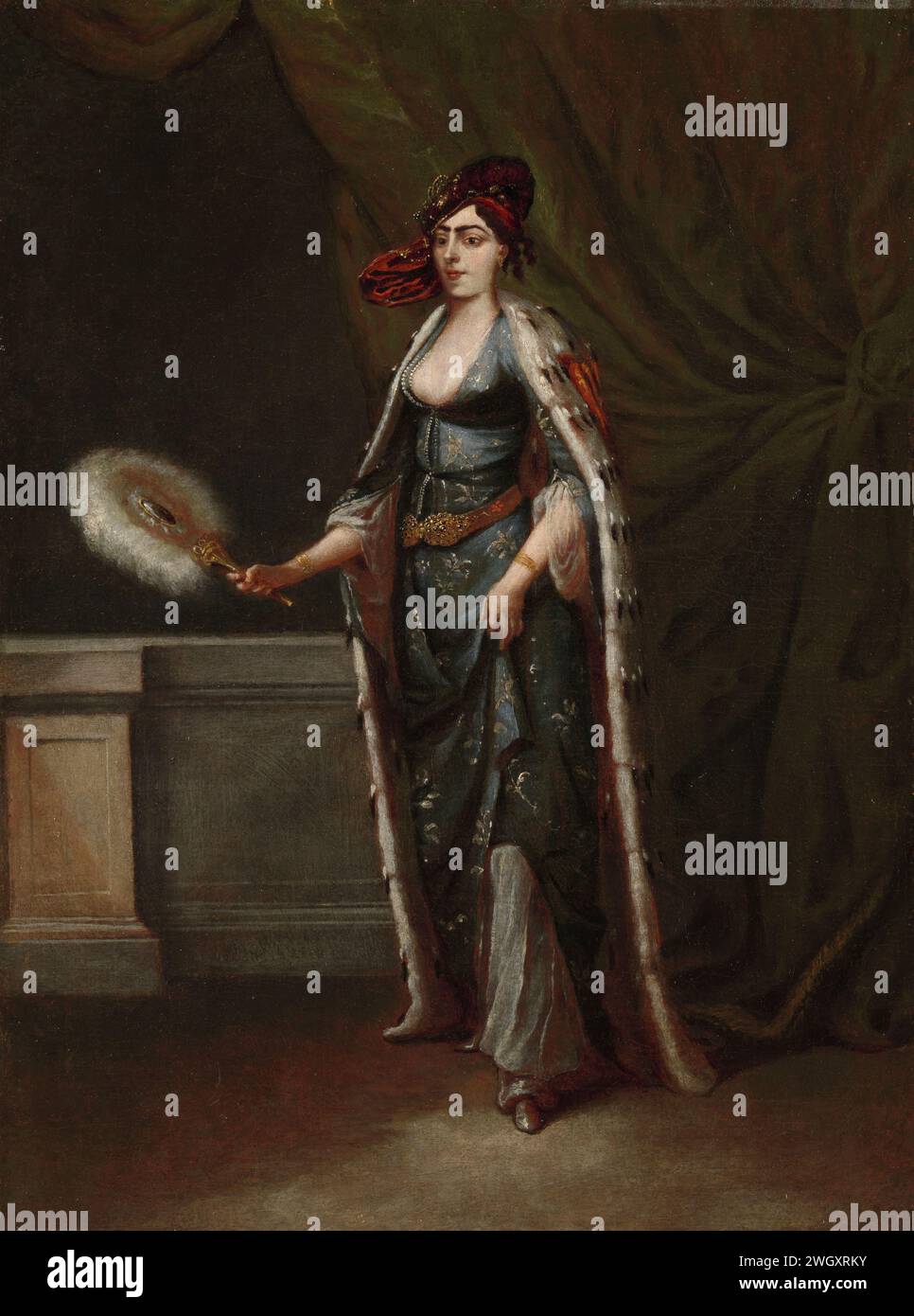 A Turkish Woman, Jean Baptiste Vanmour, c. 1720 - 1737 painting A ...