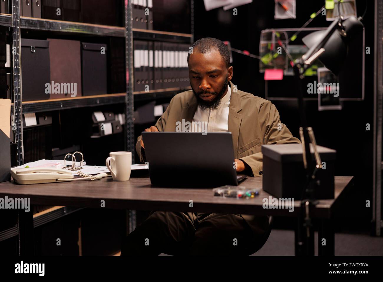 Confused african american police hi-res stock photography and images ...