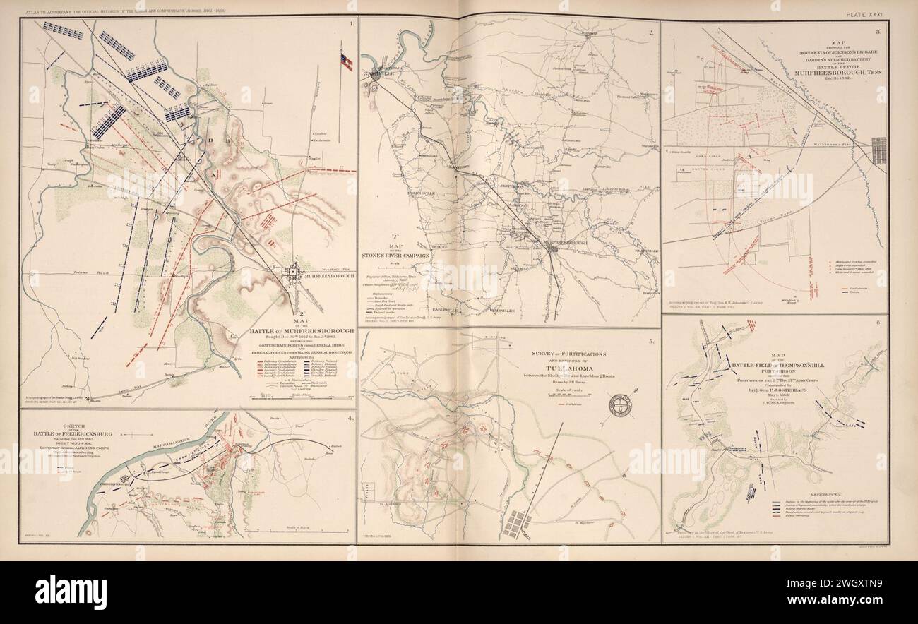 Atlas of the war of the Rebellion giving Union and Confederate armies ...
