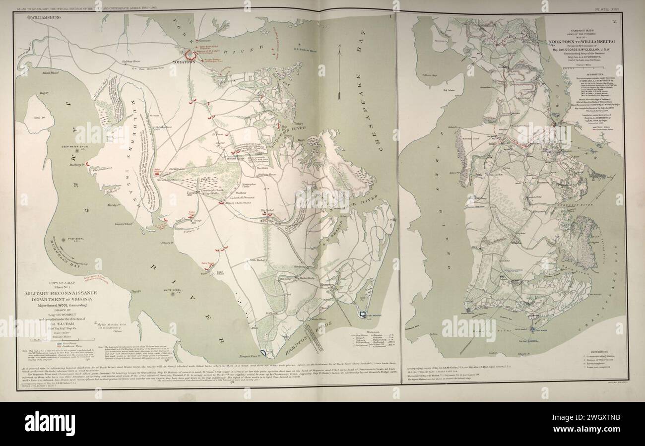 Atlas of the war of the Rebellion giving Union and Confederate armies ...