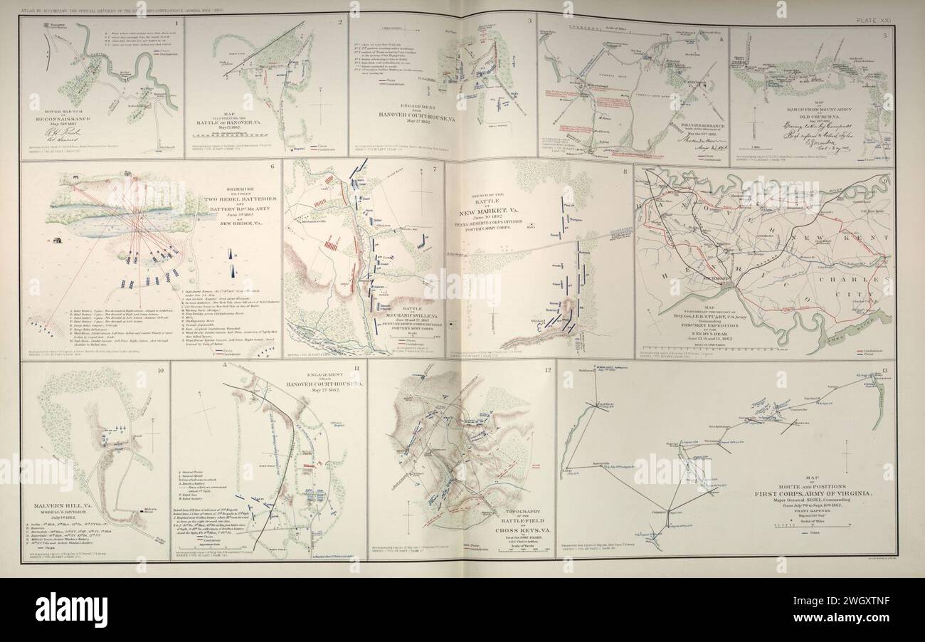 Atlas of the war of the Rebellion giving Union and Confederate armies ...