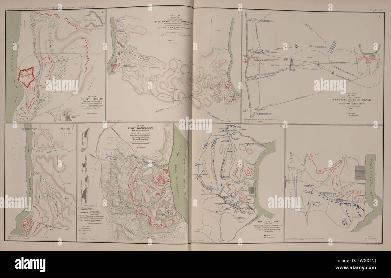 Atlas of the war of the Rebellion giving Union and Confederate armies ...