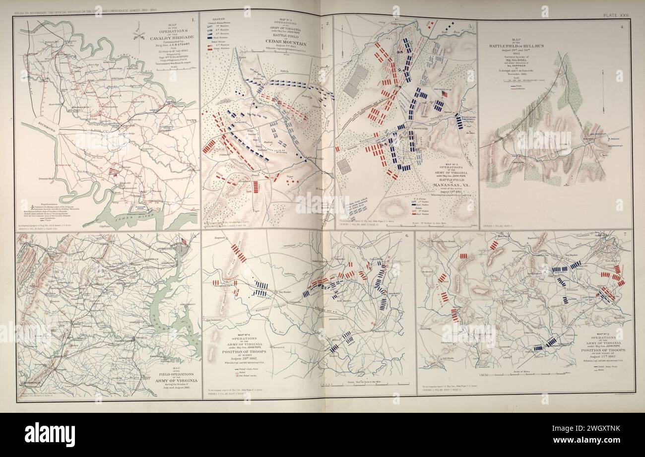Atlas of the war of the Rebellion giving Union and Confederate armies ...
