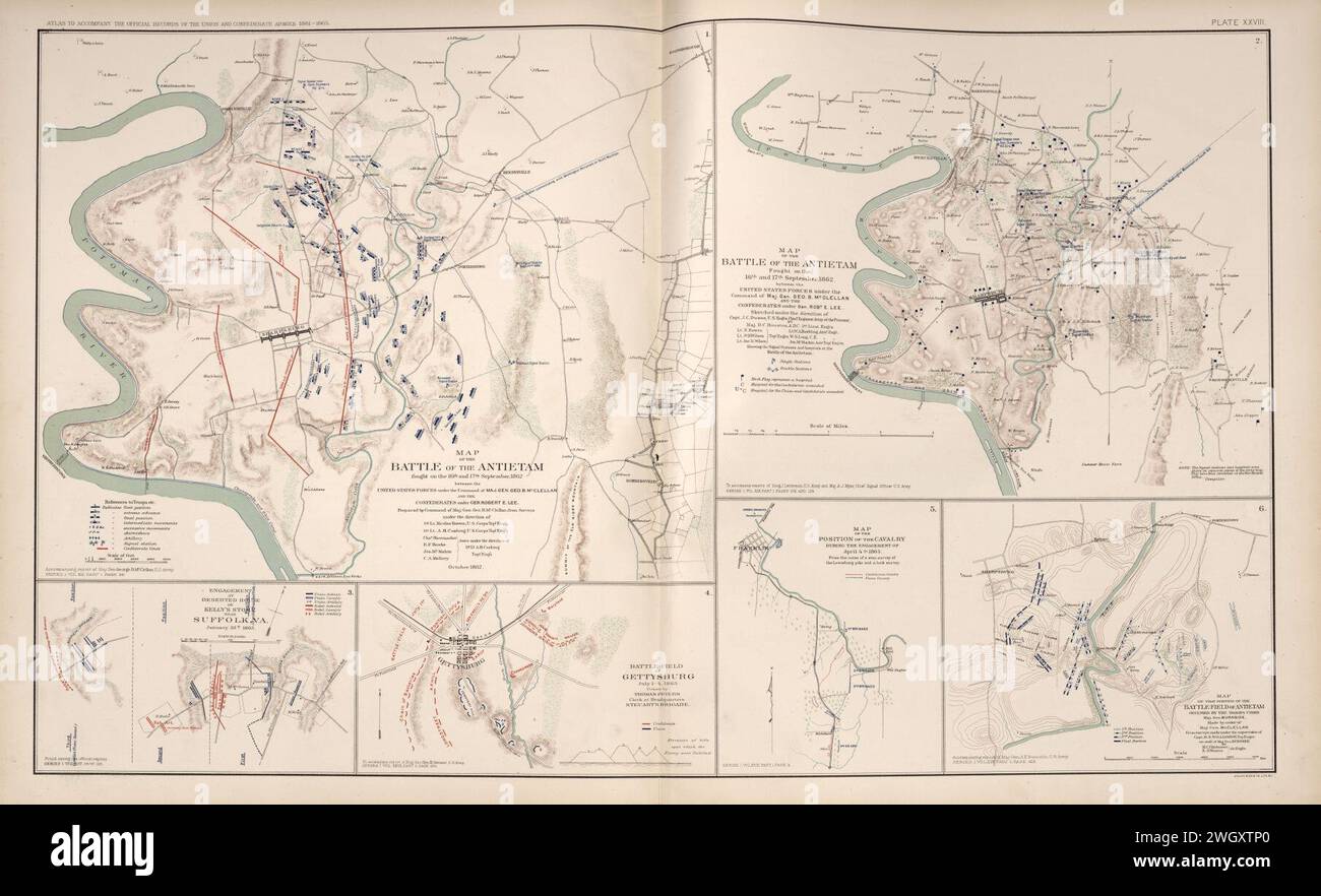 Atlas of the war of the Rebellion giving Union and Confederate armies ...