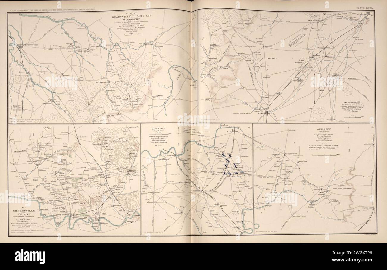 Atlas of the war of the Rebellion giving Union and Confederate armies ...