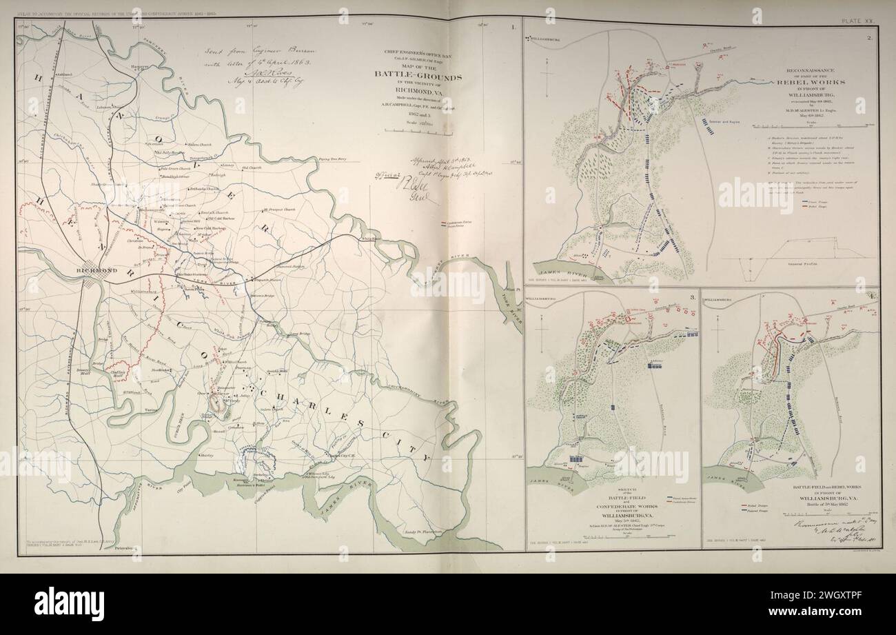 Atlas of the war of the Rebellion giving Union and Confederate armies ...